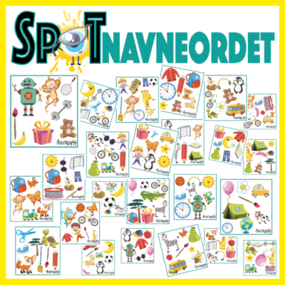 Legende Finurligt Spotteri: Navneord Billedkort • finurligefif.dk