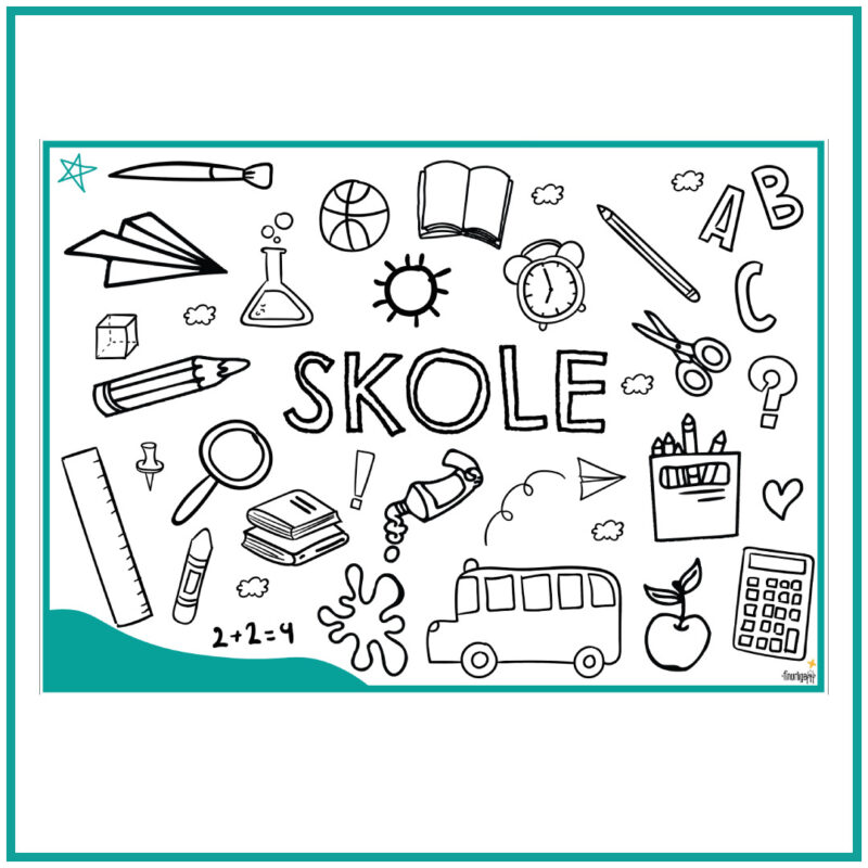 Skab Egne Skrive- og Tegneunderlag: Print, Farvelæg og Laminer • finurligefif.dk