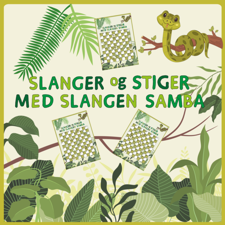 Slanger og Stiger Matematisk Eventyr med Slangen Samba 🐍 • finurligefif.dk