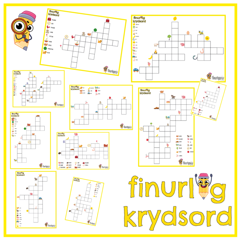 Krydsord til børn: Sprogleg & læring med juleord • finurligefif.dk