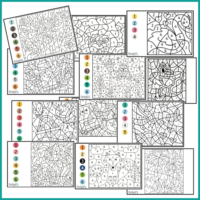 Mal efter tal: Kreativ læring & sjov for børn 🎨🔢 • finurligefif.dk
