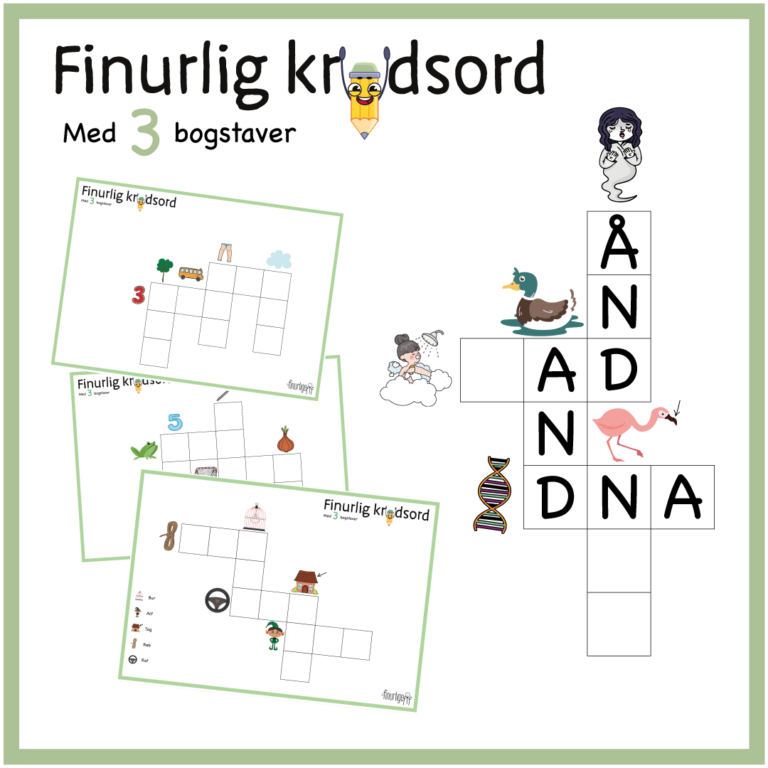 Børnekrydsord: Styrk alfabetforståelse og stavefærdigheder ...
