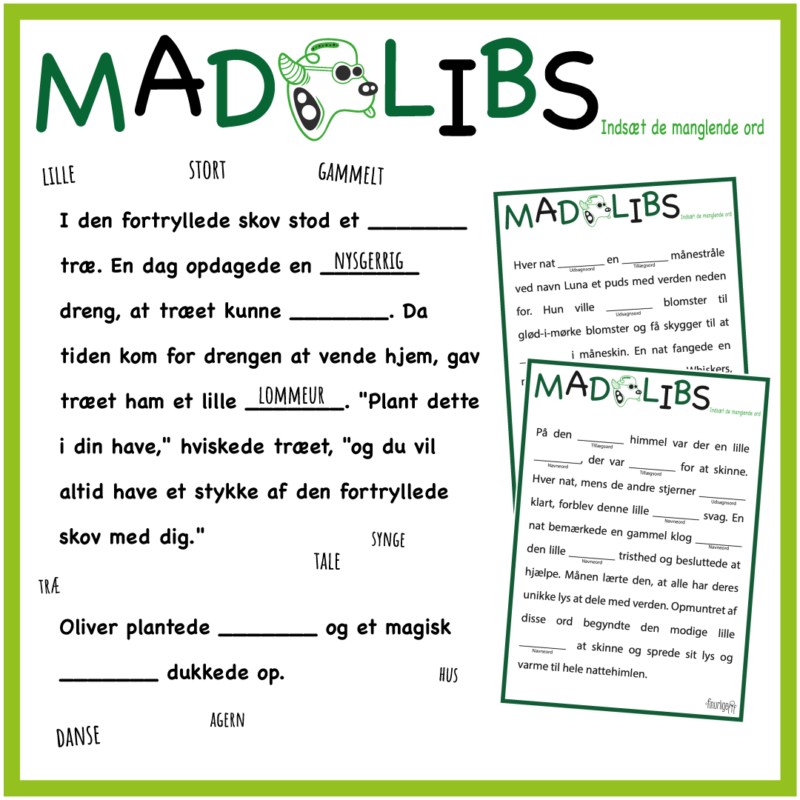Mad Libs for børn: Sjov og legende sprogtræning for børn • finurligefif.dk