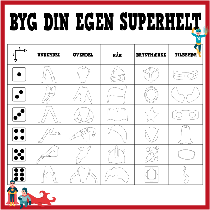 Byg din egen superhelt: Kreativ tegning & talgenkendelse for børn ...