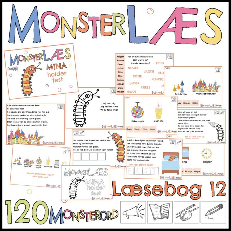 120 ord: Materialer & aktiviteter til danskundervisning • finurligefif.dk